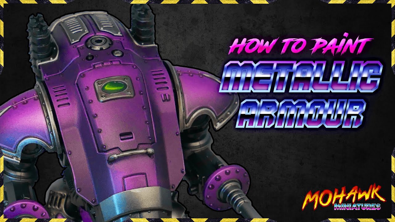 How to Paint Metallic Armour!! Any Colour!! - YouTube