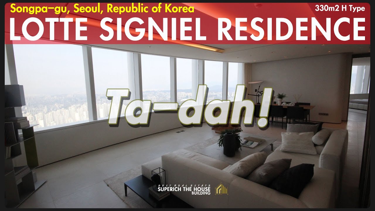 Eng) A Korean Luxury Residence with Han River view: 330m2 Signiel ...