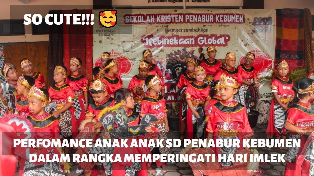 SO CUTE 🥰 Perfomance Anak-Anak SD Penabur Kebumen dalam Rangka ...