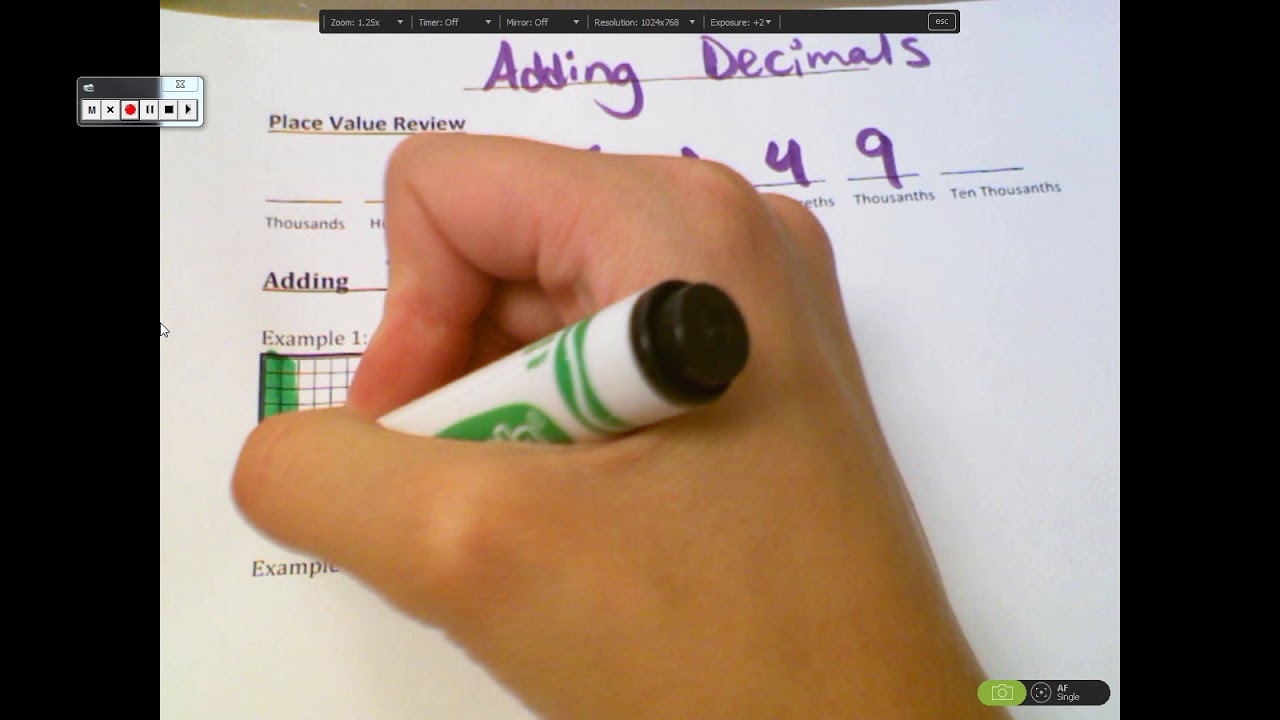 Adding Decimals - YouTube