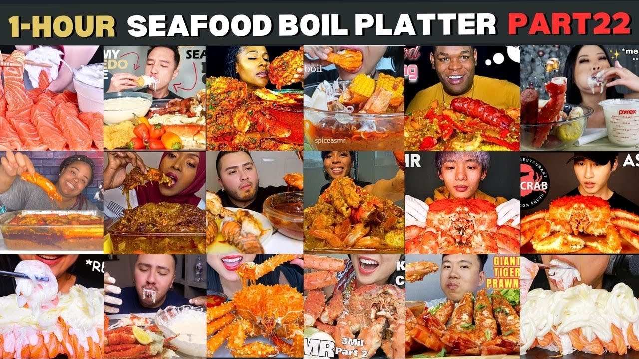 🦐 1-HOUR SEAFOOD BOIL PLATTER 🍋 | ULTIMATE SPICY FEAST | ALFREDO SAUCE ...