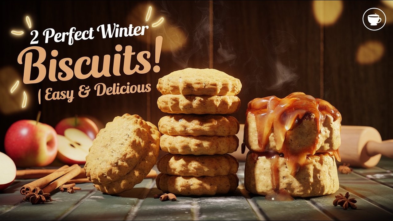 Quick winter biscuits with the simplest ingredients, crunchy and melt ...