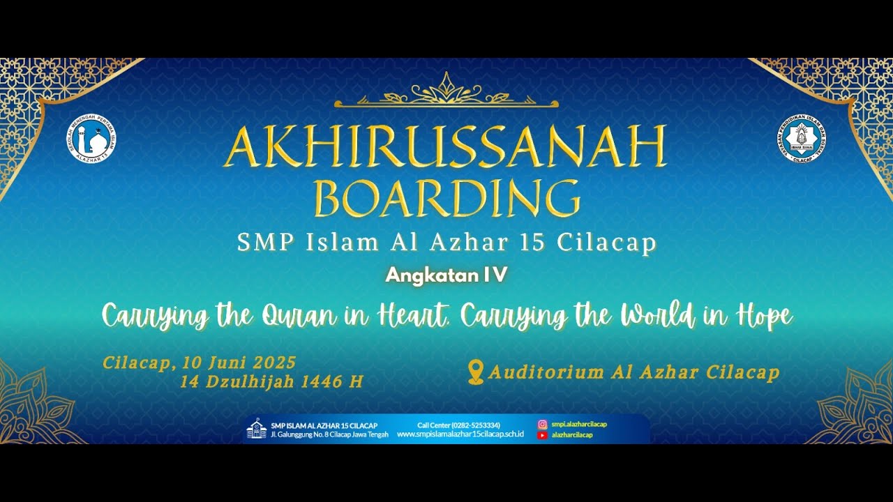 Akhirussanah Boarding Angkatan IV SMP Islam Al Azhar 15 Cilacap - YouTube