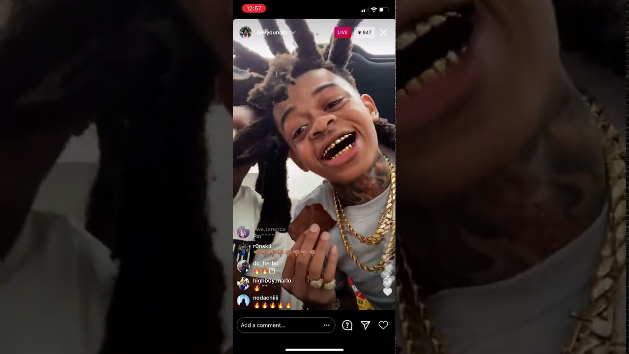 Raw youngin & spotemgottem plays new songs on Instagram live - YouTube