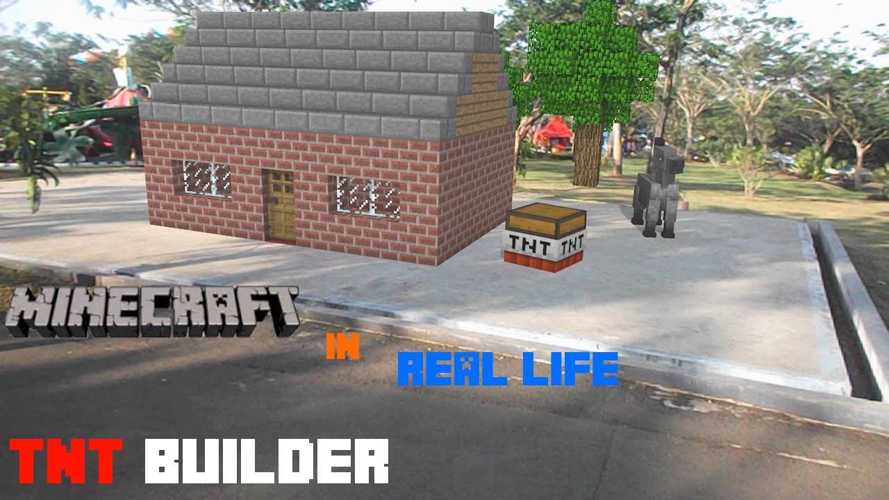 Short Minecraft in real life #3 TNT Builder - YouTube