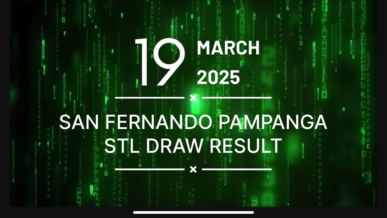 3rd Draw STL Pampanga March 19, 2025 (Wednesday) - YouTube