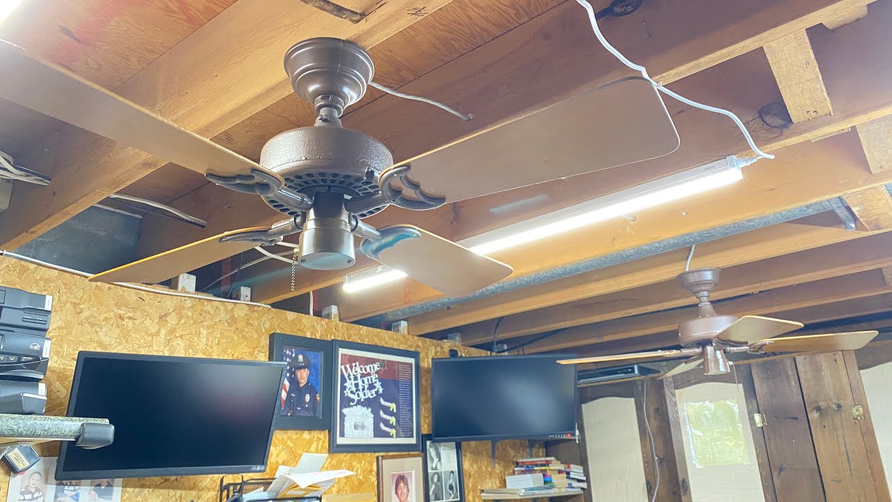 Dual Install: Hunter Reverseair Original Ceiling Fans - YouTube