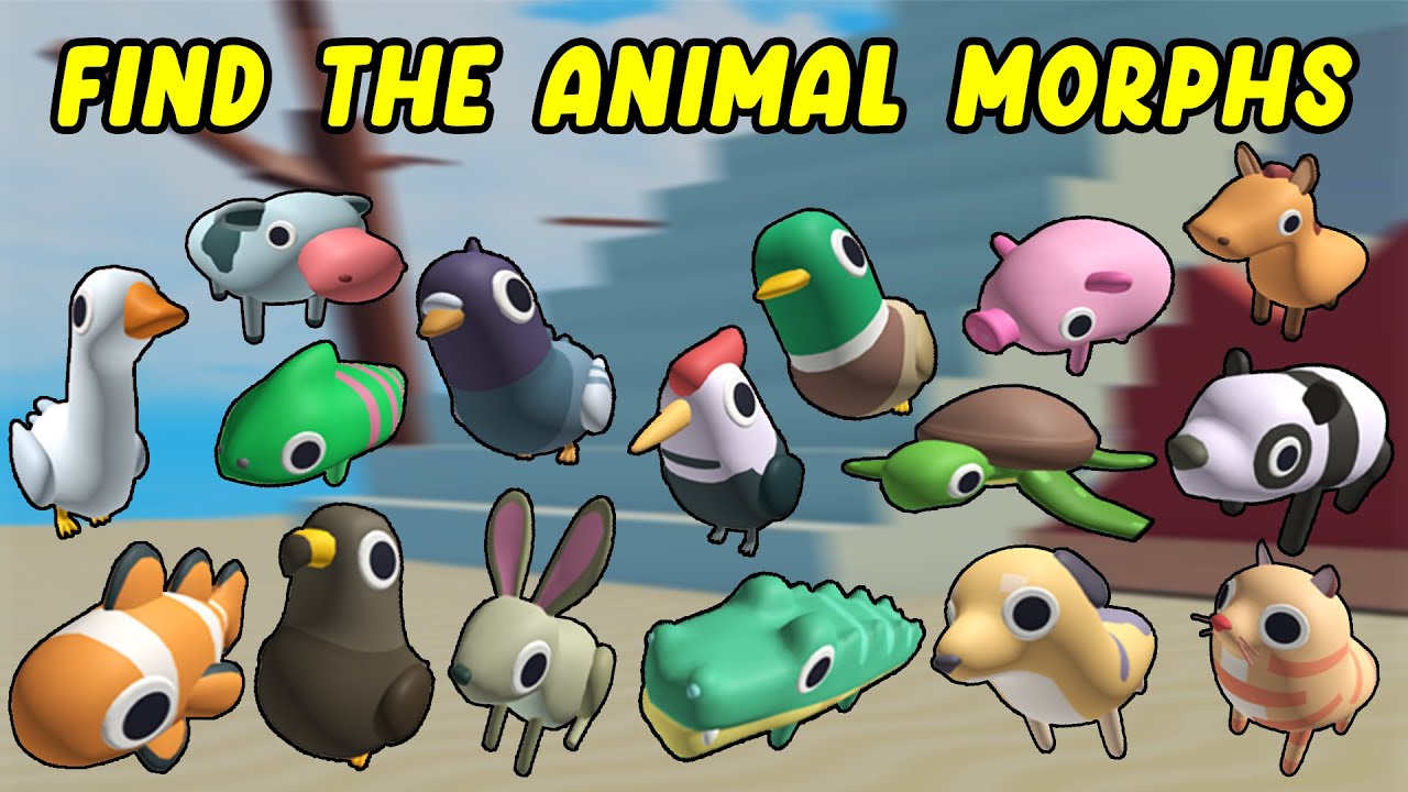How To Find ANIMAL MORPHS in Find The Animals Badges - ROBLOX - YouTube