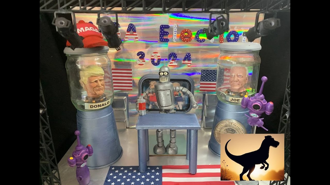 I made a Biden Vs Trump 3024 Futurama Diorama USA Presidential Election ...