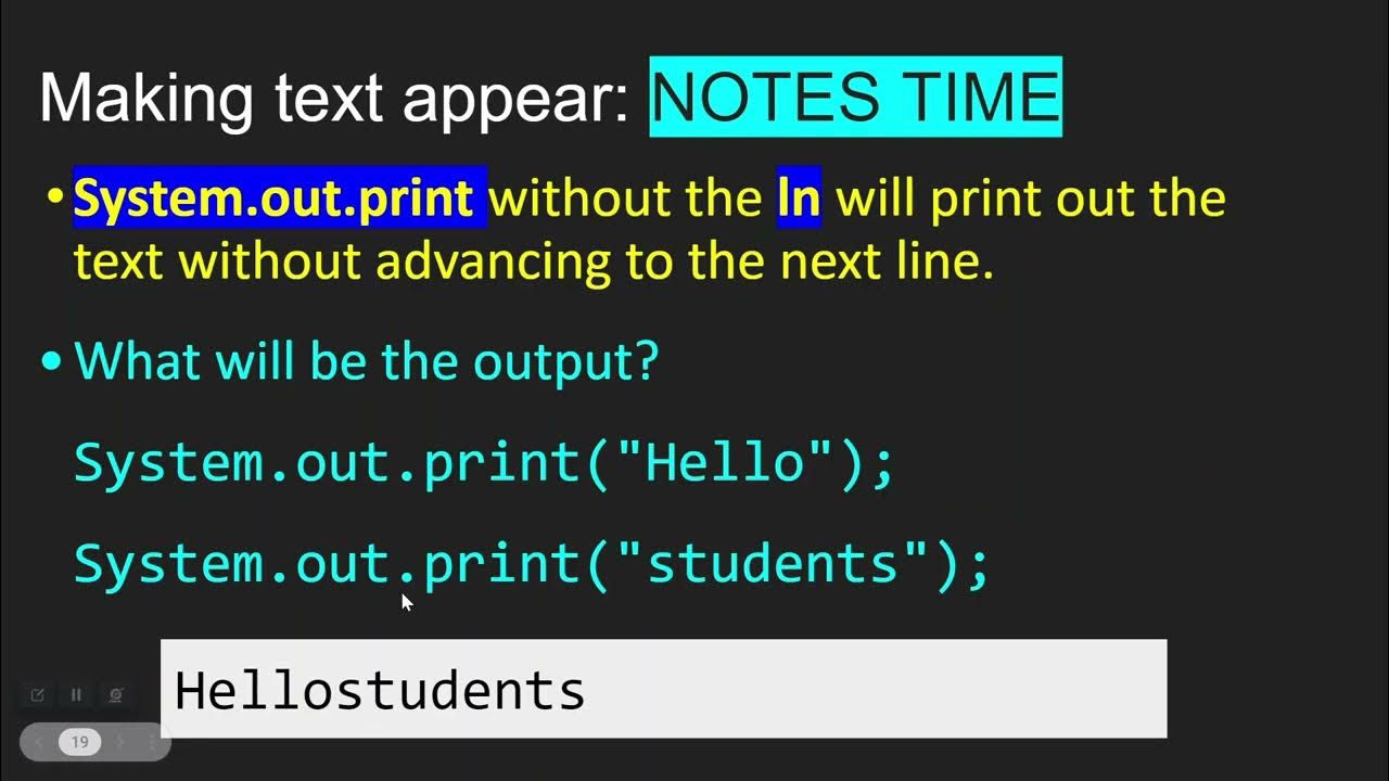 AP CSA Unit 1, Lessons 1 & 2 - YouTube