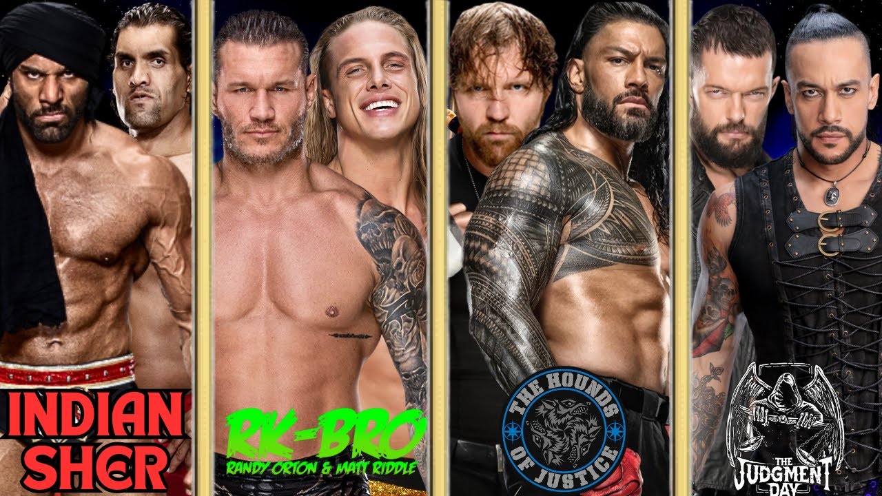 RKBro Vs The Shield Vs The Judgment Day Vs Indian Sher | 8 Men Tag Team ...