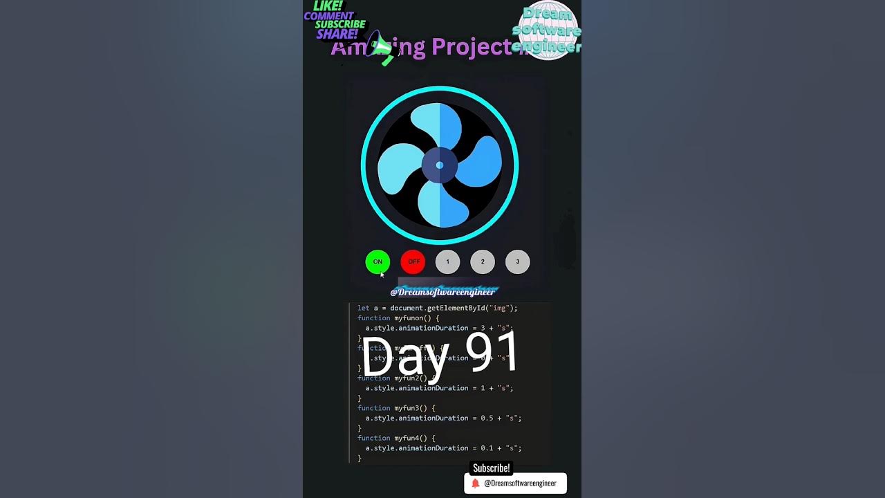 Day 91 Creating A Working Fan Project With Htmland Css Shortsfeed Coderslife Tiktok