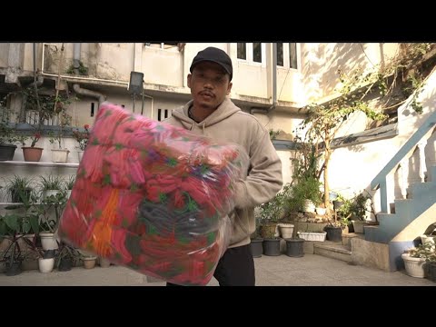 Distributing clothes at Relief Camps - YouTube