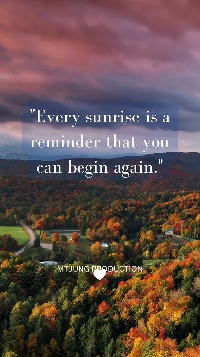 Every sunrise is a reminder that you can begin again. #quotes # ...