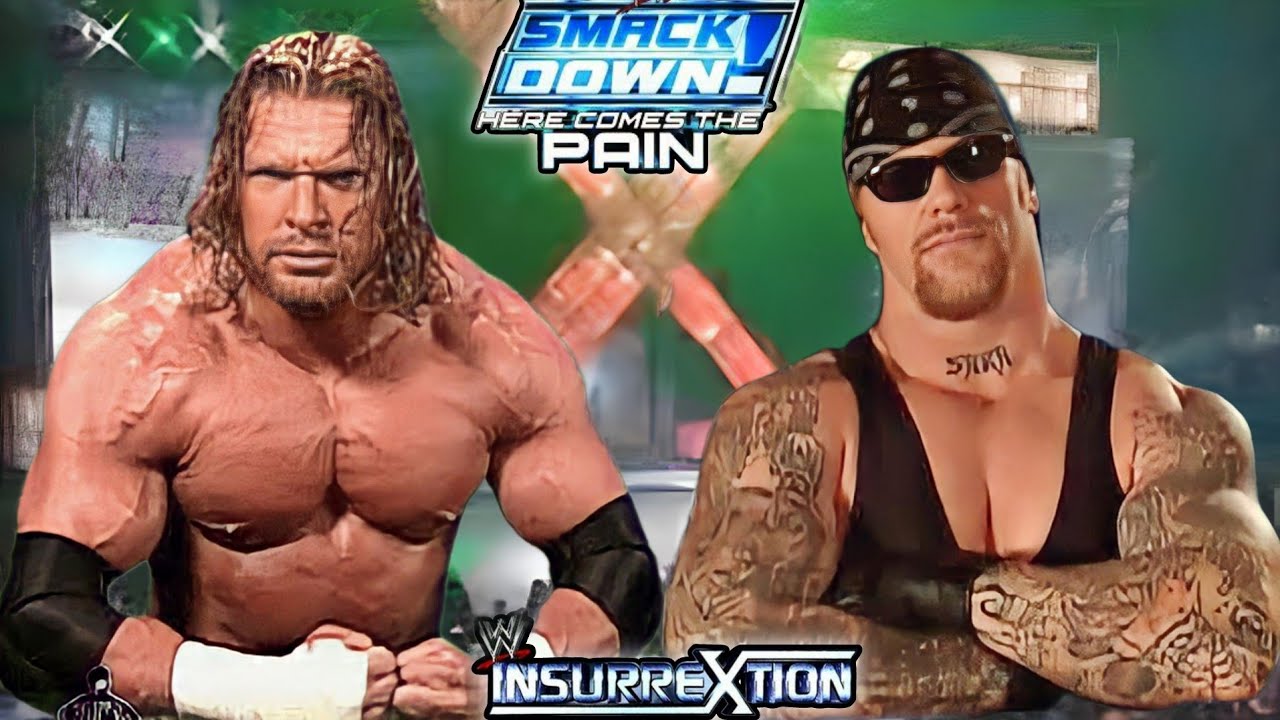 WWE Triple H vs Undertaker Insurrextion 2002 | SmackDown Here comes the ...