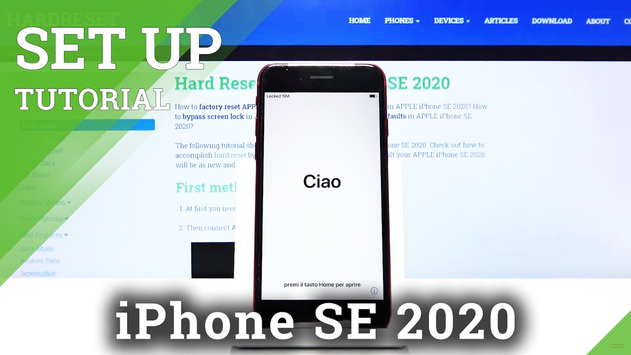 How to Perform Set Up Process in iPhone SE 2020 - Configure & Activate ...