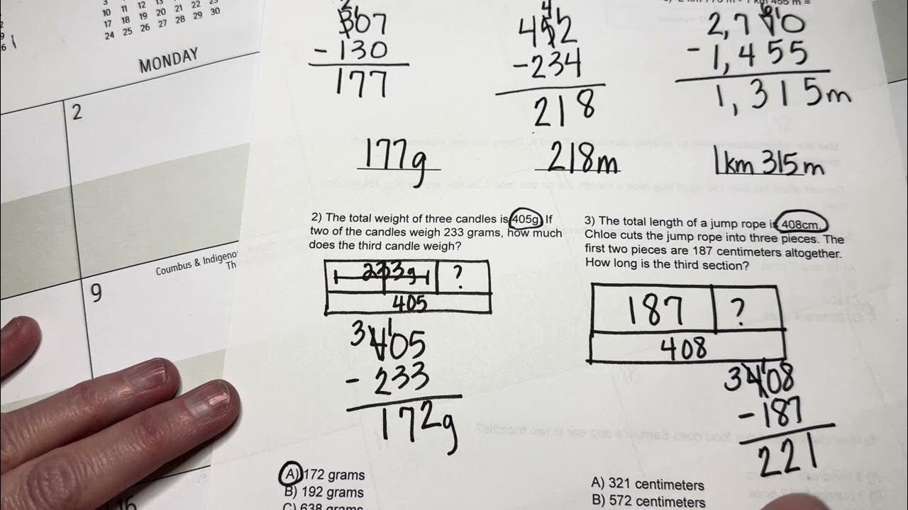 Eureka math TEKS edition module 2 topic F quiz reteach & correction ...