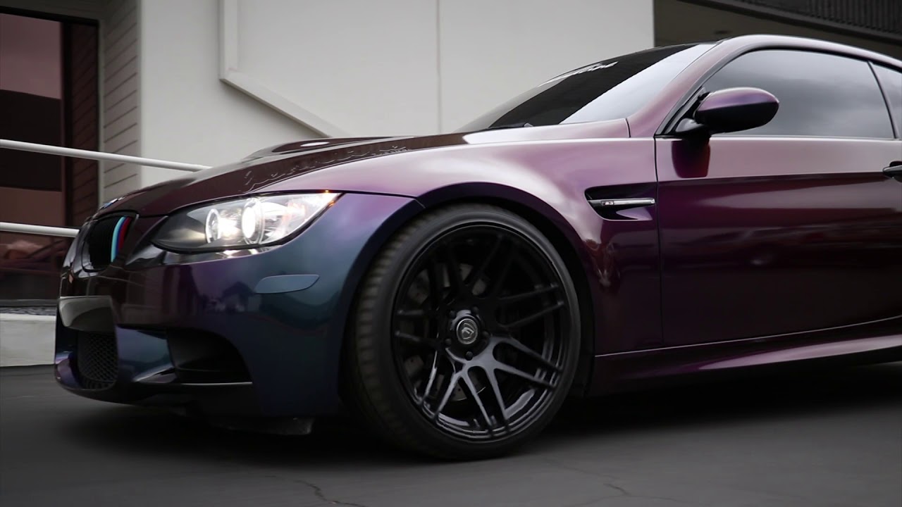 BMW wrapped in 3M Deep Space Color Flip - YouTube