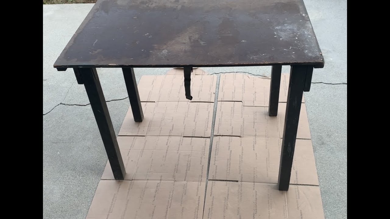 Military Surplus Table Restoration, Repair, Repurpose - YouTube