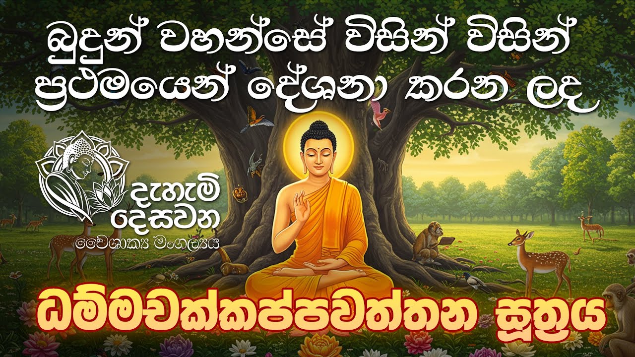 Dhamma Chakka Pawaththana Suthraya | Damsak Pawathum Suthraya | දම්සක් පැවතුම් සූත්‍රය - YouTube