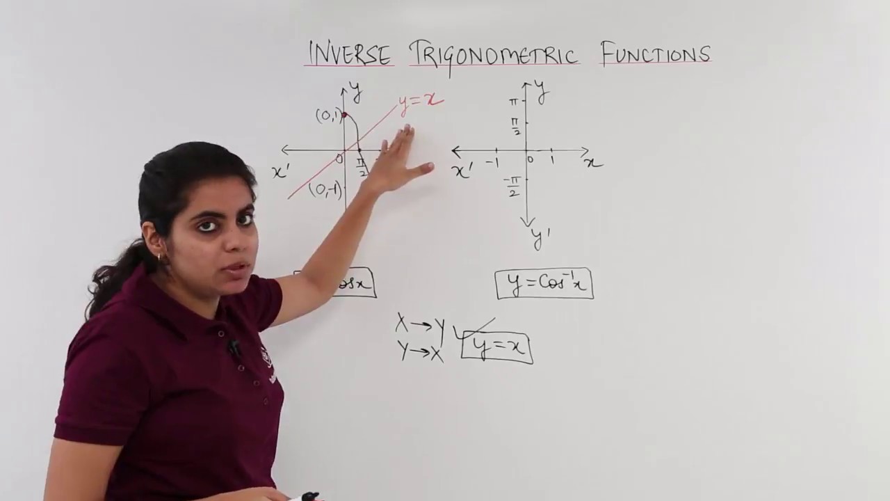 Class 12th Graph Of Cos Inverse X Trigonometric Function
