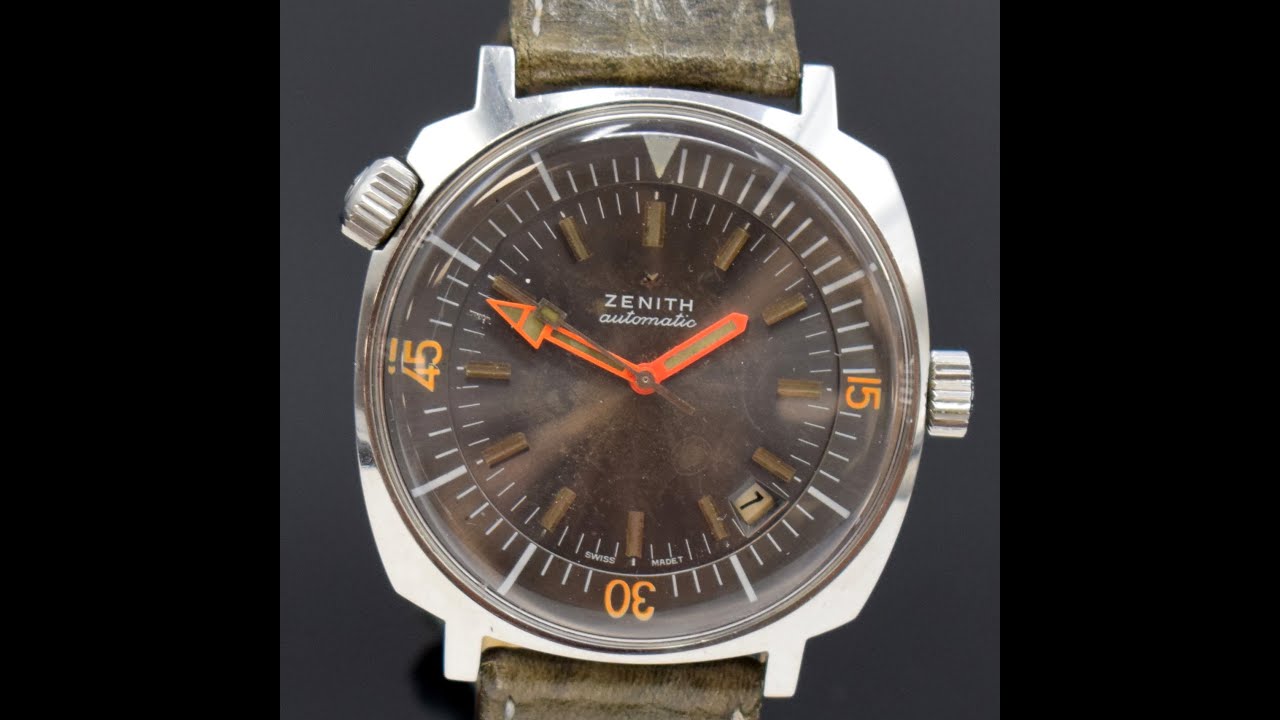Zenith vintage Super Sub Sea A3635 - YouTube