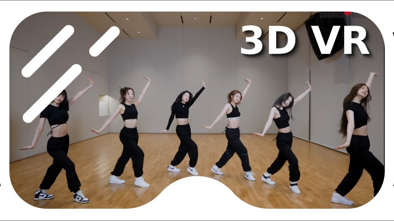 [Simulated 3D VR] LE SSERAFIM (르세라핌) - 'FEARLESS' Dance Practice (4K 60 ...