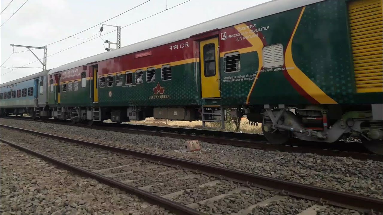 Deccan Queen EOG with Indrayani SF Express - YouTube