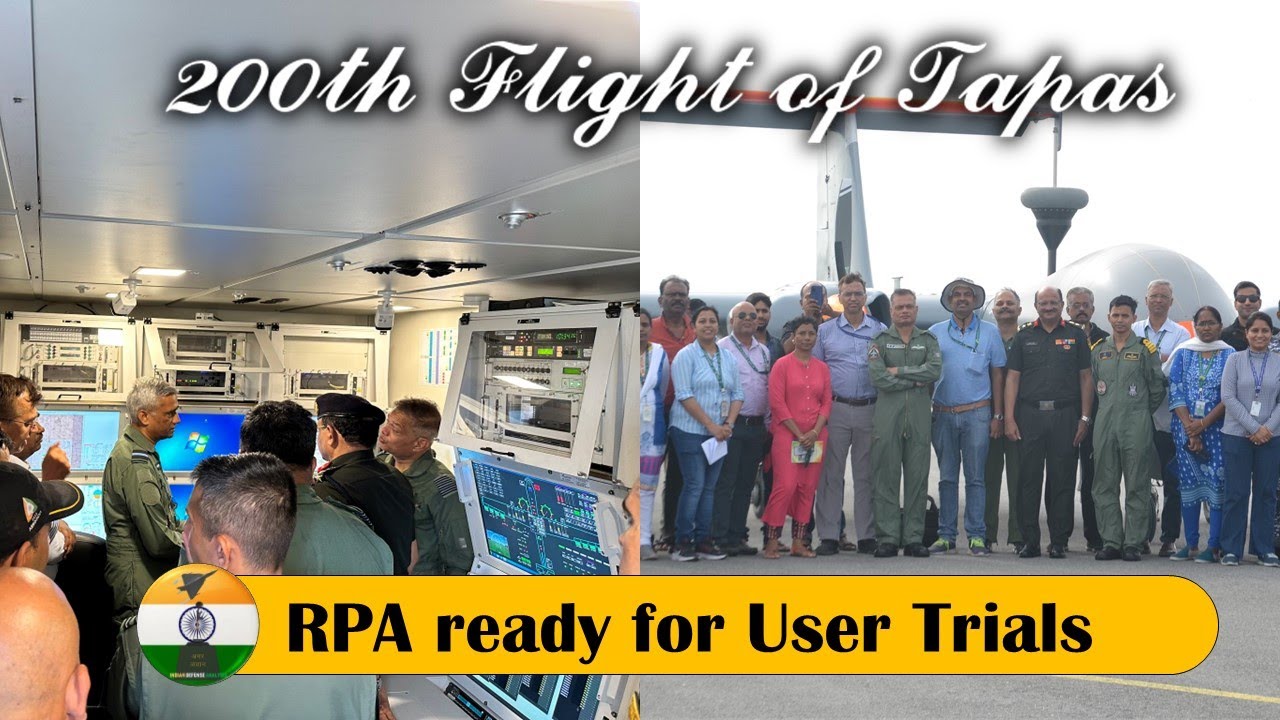 Tapas showcased 200th flight to Tri services team for the 1st time. UAV ...