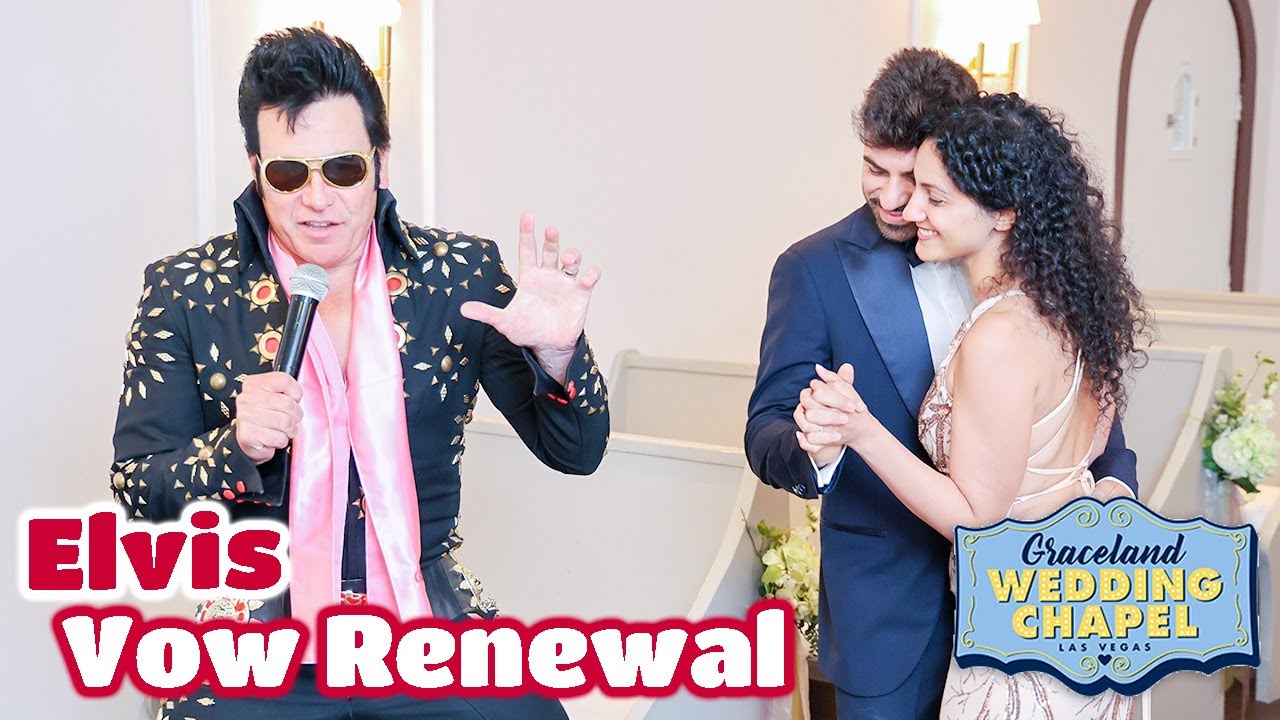 Ale & Zep's Elvis Vow Renewal in Las Vegas | Graceland Chapel - YouTube