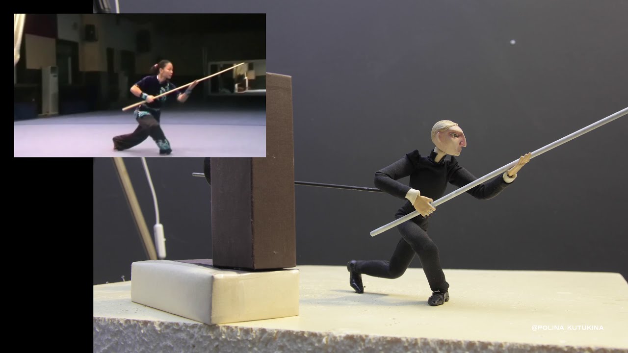 AMAZING STOP-MOTION ANIMATION (MARTIAL ARTS STAFF) - YouTube