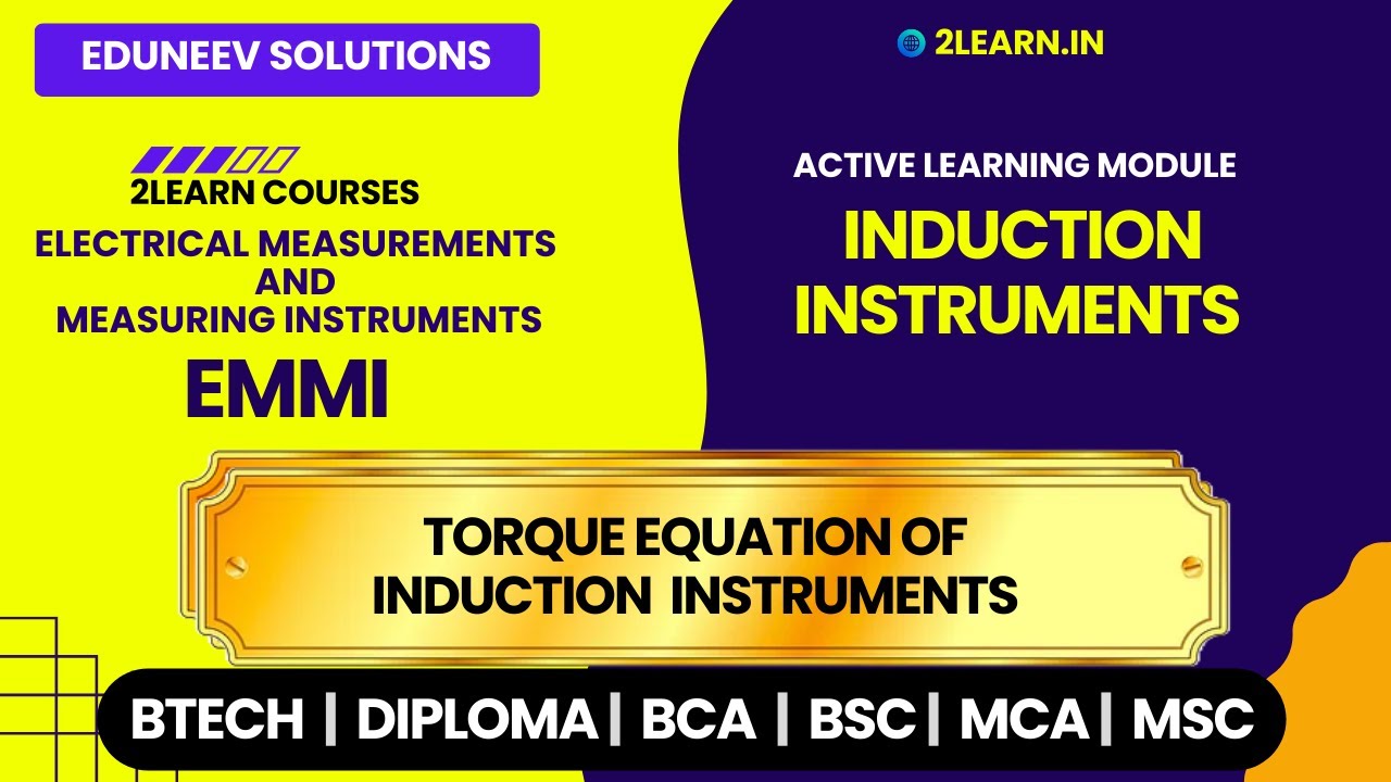Induction Instruments | Torque Equation of Induction Instruments in ...