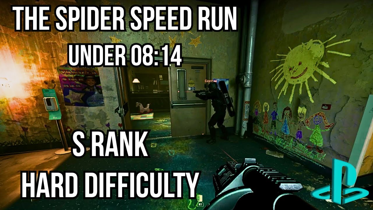 The Spider Speed Run under 08:14 ⏳ S Rank + Hard - Ready or Not ...
