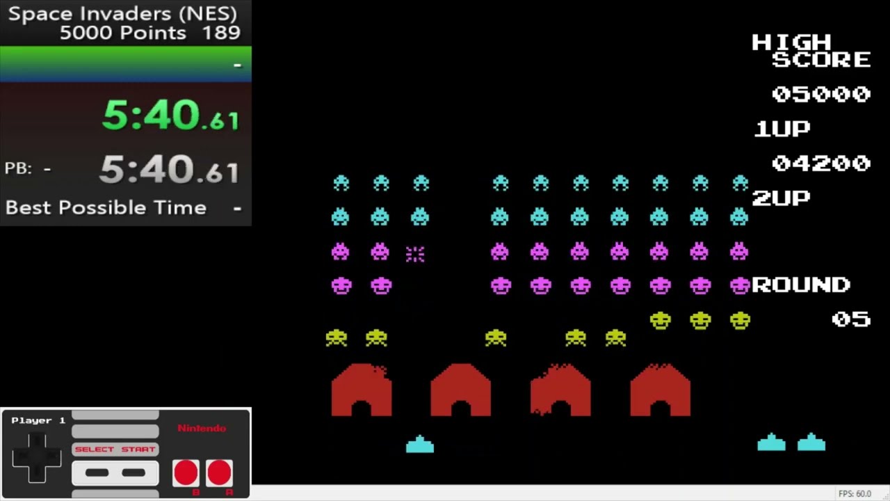 Space Invaders (NES) Speedrun 6:44.8 (Former World Record) - YouTube