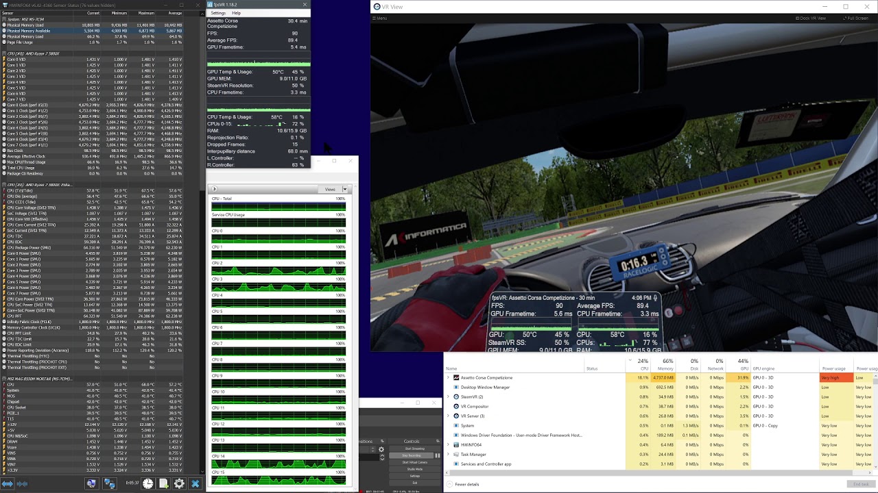 ACC CPU spikes in VR - YouTube