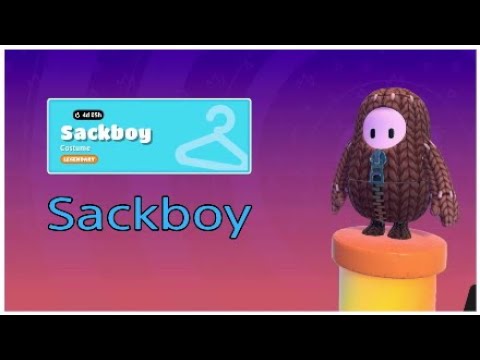 *NEW* Collab “Sackboy” Skin gameplay! (FallGuys Season 6)