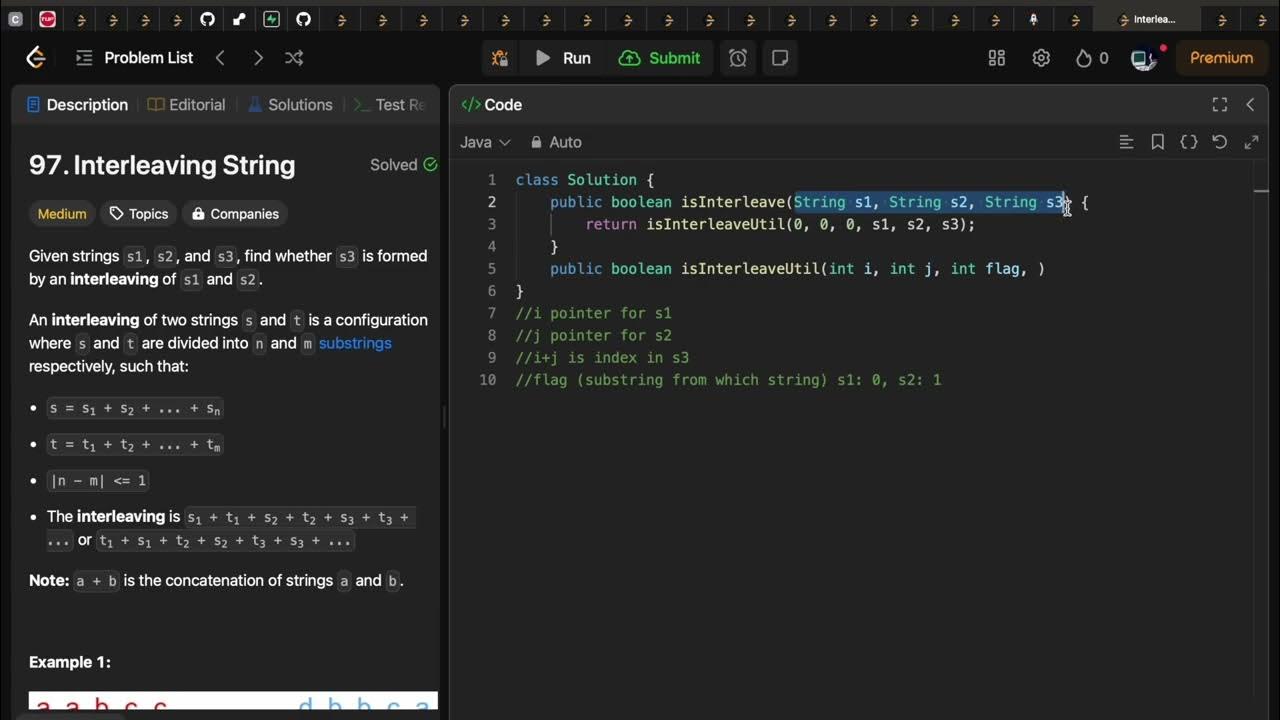interleaving Strings | dynamic programming - YouTube