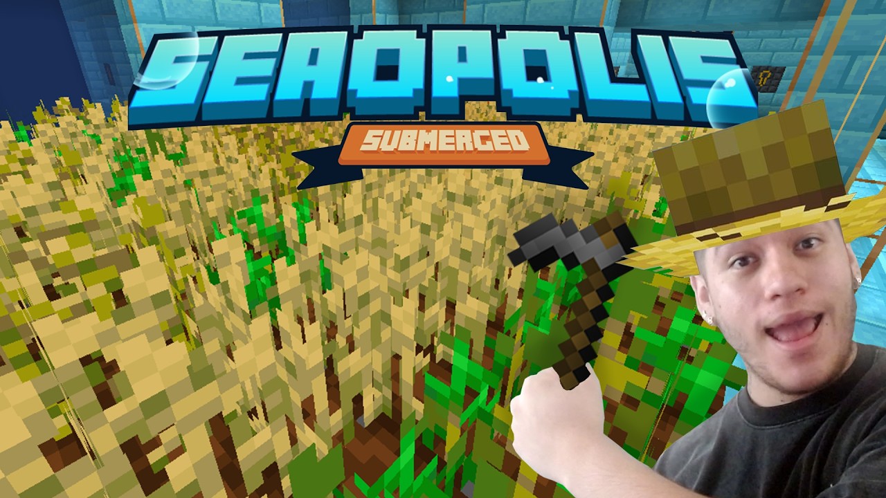 Becoming an underwater farmer | Minecraft Seaopolis modpack | - YouTube