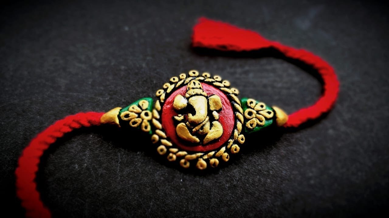 DIY Rakhi making/Rakhi making at home/Rakshabandhan 2023/Ganesh Rakhi ...
