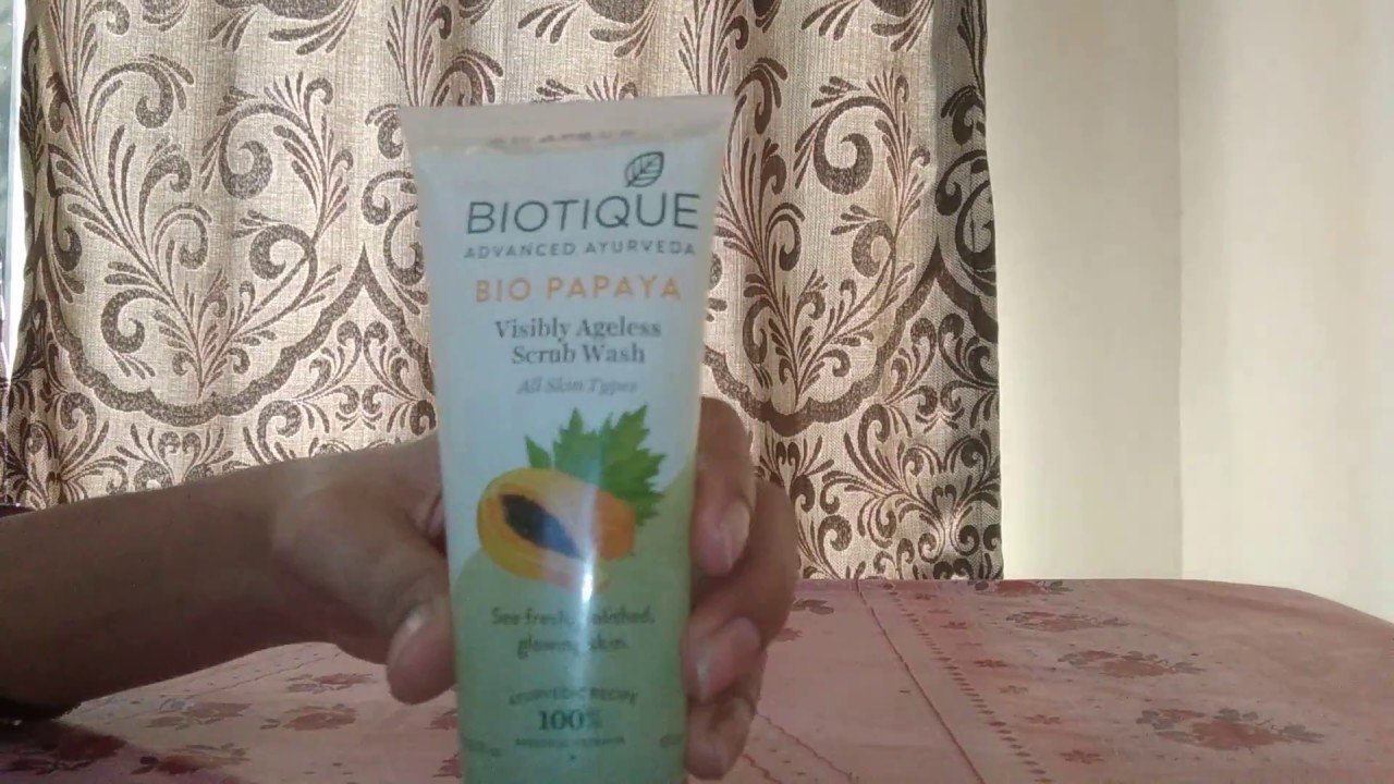 Biotique advance ayurveda bio papaya visibly ageless scrub wash review ...