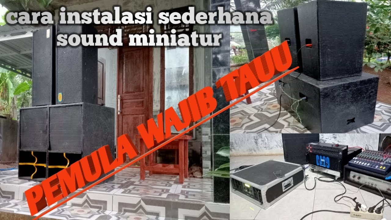 cara instalasi sound sistem miniatur - YouTube