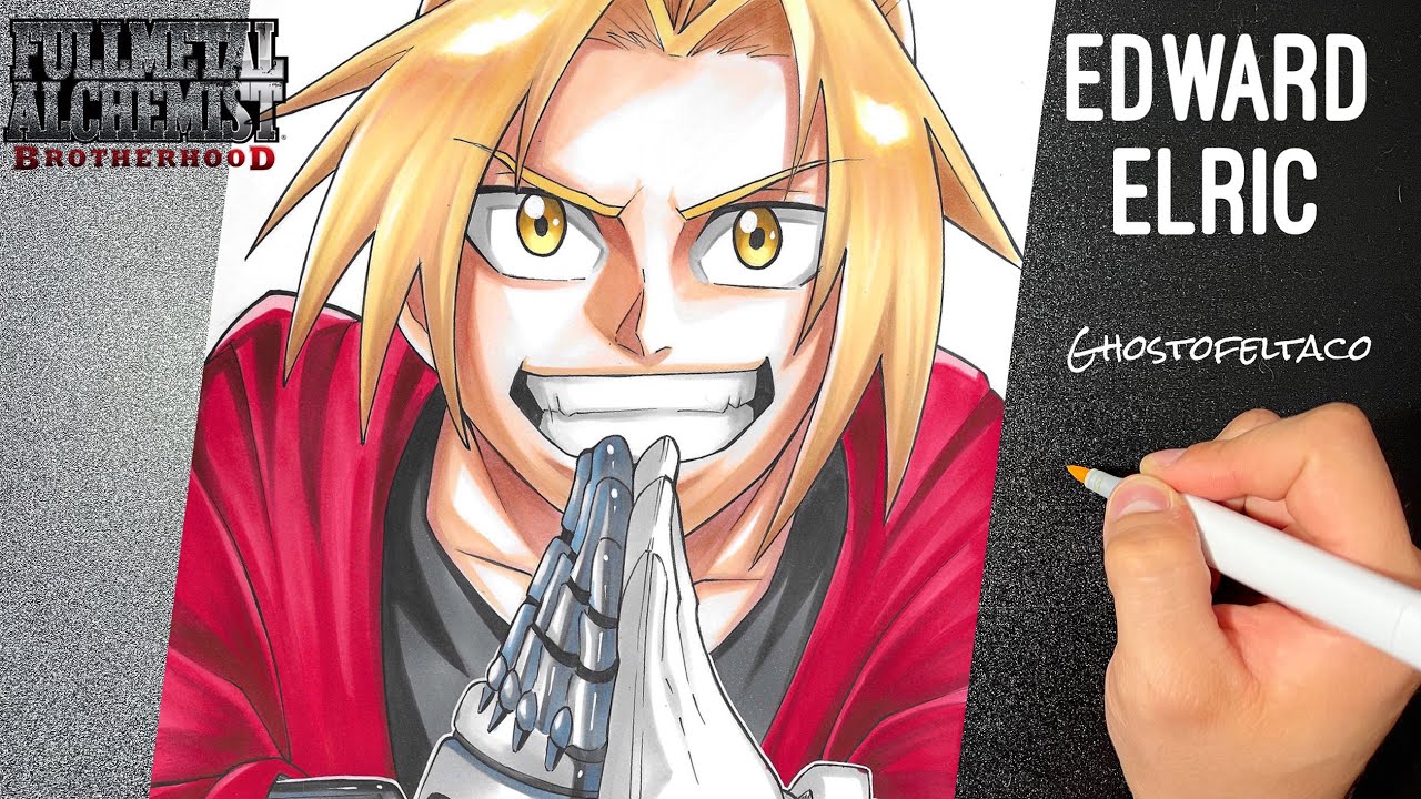 Drawing Edward Elric ( Fullmetal Alchemist) - YouTube