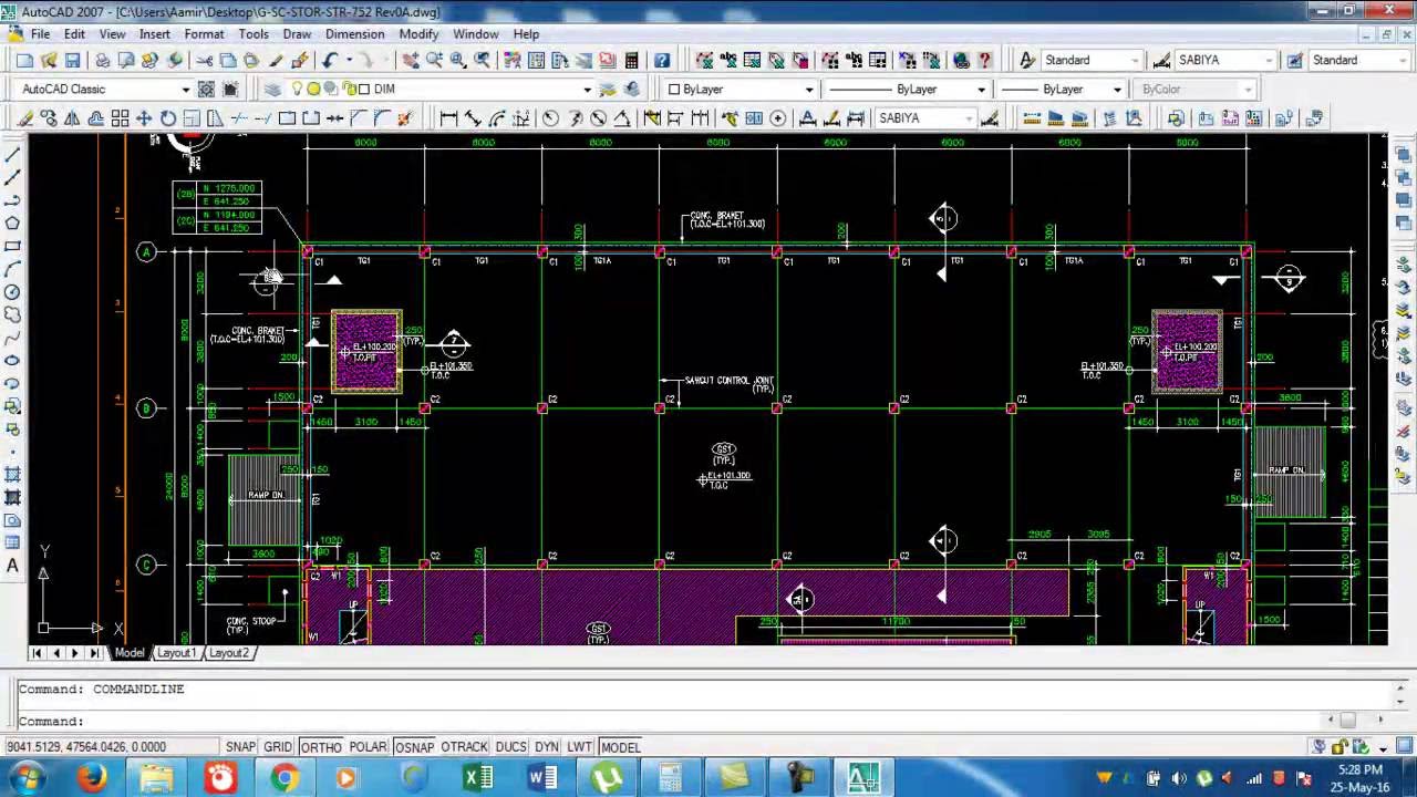 How to Set a Drawing in Auto cad with required Coordinates in Urdu/Hind ...