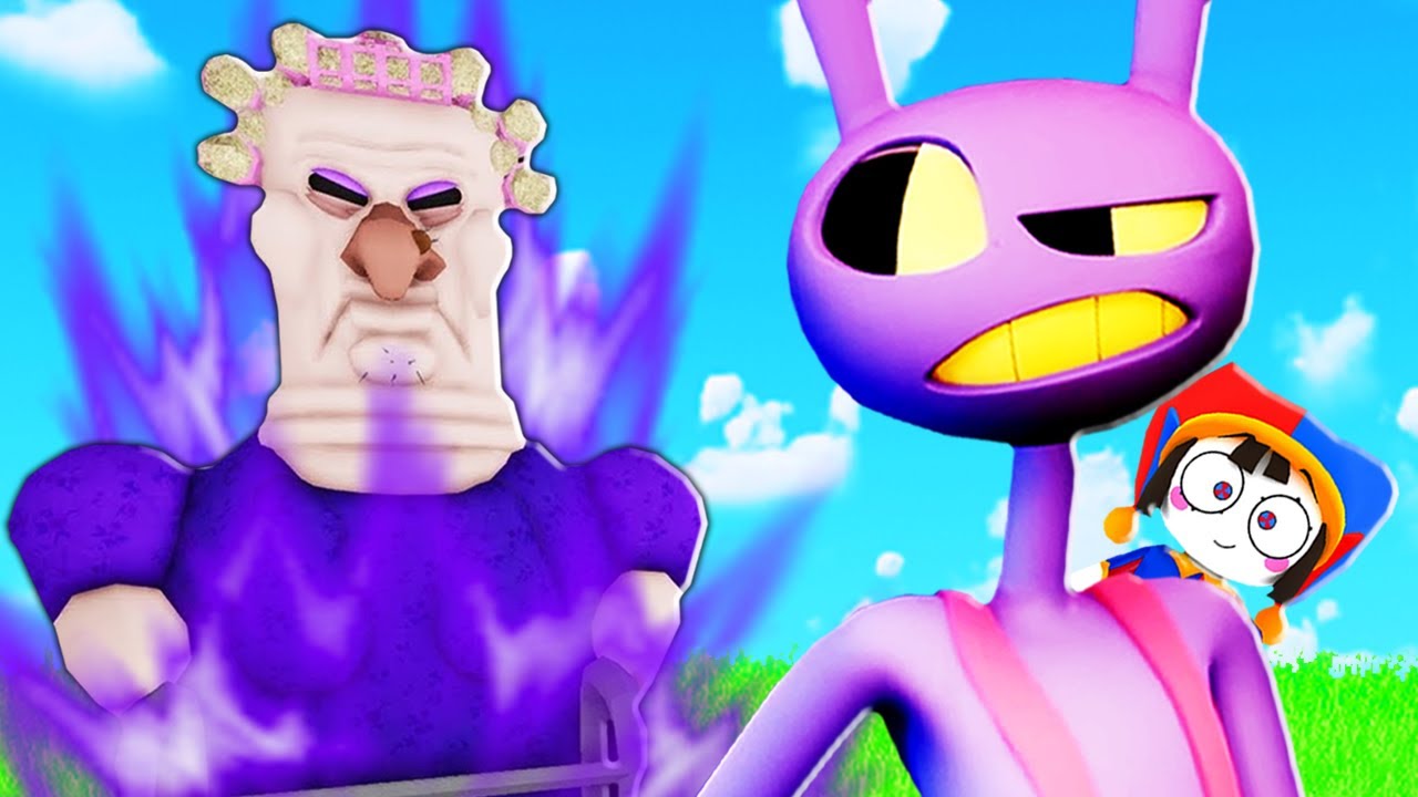 Can JAX and POMNI Escape from GRUMPY GRAN in Roblox!? - YouTube