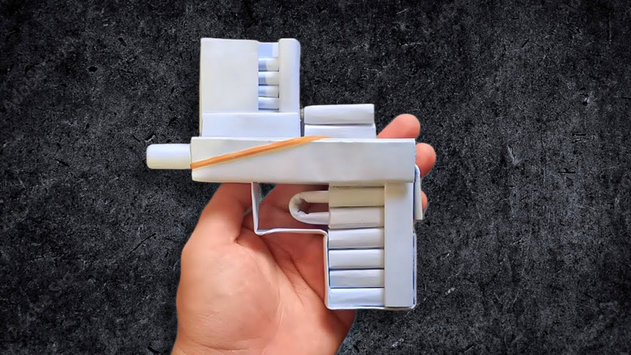 How to make a Mini Pocket Gun with Magzine | DIY - Mini Pocket Gun with ...