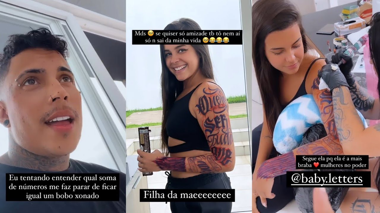 Matheus Yurley mostra Carioca fazendo tatuagem no braço - YouTube