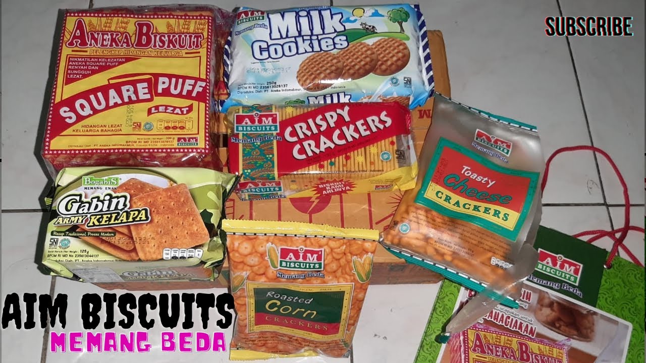 Unboxing & Review AIM Biscuits - YouTube