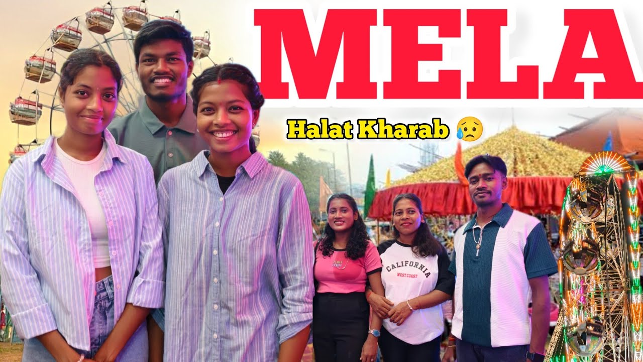 Durga Puja Mela 🤩 Didi Or Miya Ke Sath 😘 // Pink Chadal Bad Halat ...