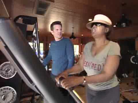 Oprah works out with Bob Greene - YouTube