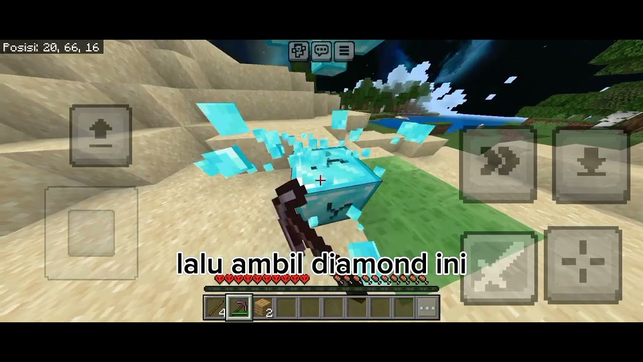 tutorial dapet diamond degan cepat DI MINECRAFT MCPE🗿 - YouTube
